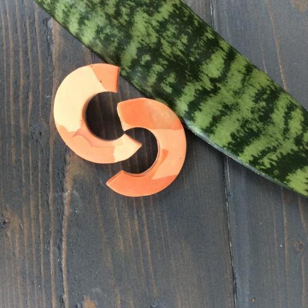 Stacked Geometric Polymer Clay Drop Earrings | Cute Polymer Clay Dangle ... Stacked Geometric Polymer Clay Drop Earrings | Cute Polymer Clay Dangle ...